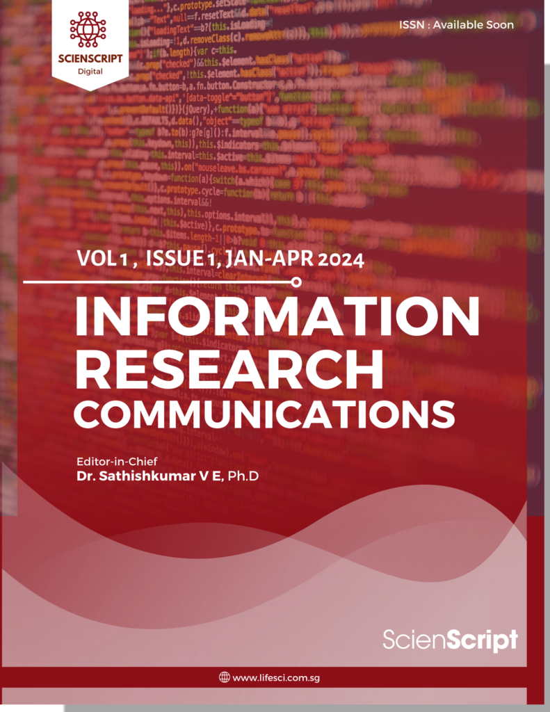 Information Research Communications – An Open Access, Peer reviewed Journal in Information Sciences